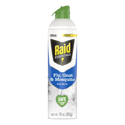 Raid Essentials Fly Gnat & Mosquito Killer Insecticide Aerosol Spray ...