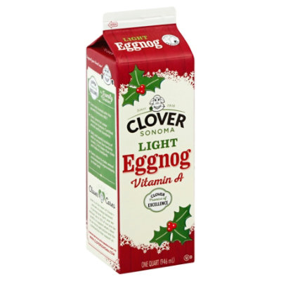 Clover Conventional Light Eggnog Qt - 32 OZ - Safeway