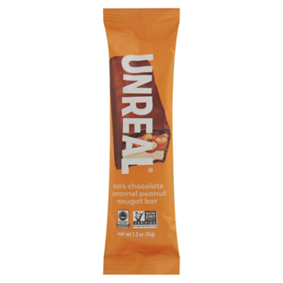 Unreal Chocolate Bar Dark Caramel Peanut Nougat - 1.2 OZ - Safeway