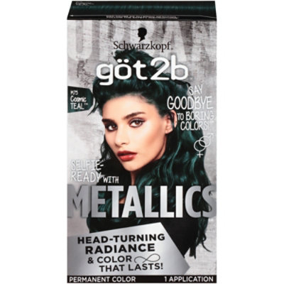 Got2b Metallics M75 Cosmic Teal Permanent Hair Color - Each - safeway