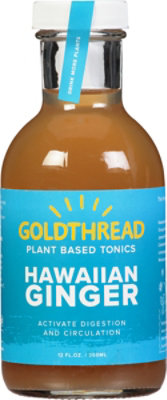Goldthread Hawaiian Ginger Plant Based Tonics - 12 Fl. Oz. - haggen