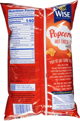 Wise Hot Cheese Popcorn - 3.875 OZ - Haggen