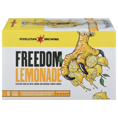 Revolution Brewing Freedom Lemonade Beer Cans Multipack - 6-12 Fl. Oz ...