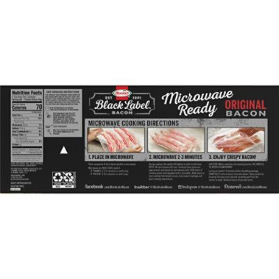 Hormel Black Label Bacon Microwave Ready - 12 Oz - vons