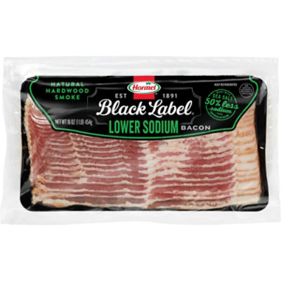 Hormel Black Label Bacon Low Sodium - 16 OZ - Pavilions