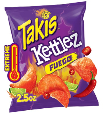 Takis Kettlez Fuego Kettle-cooked Potato Chips Bag Of 2.5 Ounces - 2.5 ...