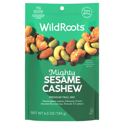 Wildroots Protein Sesame Cashew Trail Mix - 6.5 Oz - carrsqc