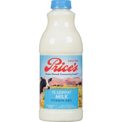 Price's 1% Lowfat Milk - 1 Quart - Kings Food Markets