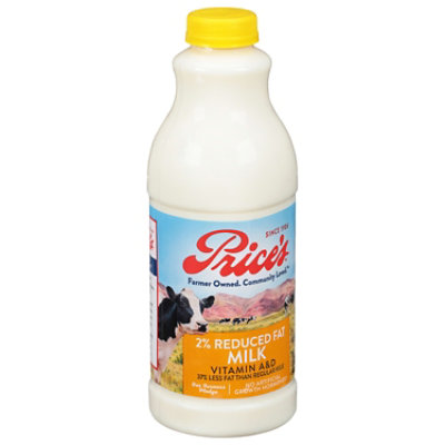 Price's 2% Reduced Fat With Vitamin A And D Milk - 1 Quart - Vons
