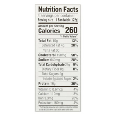 Reds Sandwich Turkey Sausage 4pc - 17.24 OZ - safeway