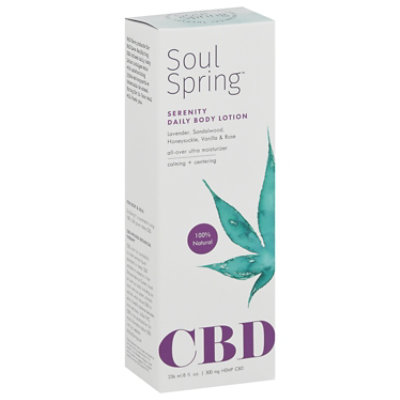 Soulspring Serinity Cbd Body Lotion 300mg - 8 OZ - vons