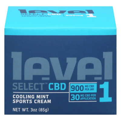 Level Select Cbd Sports Cream 900mg - 3 OZ - jewelosco