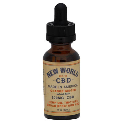 New World Cbd Orange Ginger 500mg - 1 OZ - jewelosco