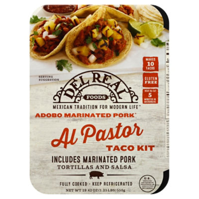 Del Real Foods Al Pastor Pork Taco Kit - 19.42 OZ - vons
