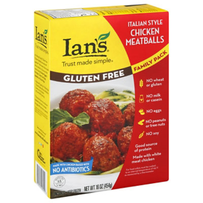 Ian's Meatballs Chicken Italian Gf - 16 OZ - Andronico's