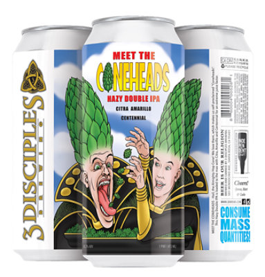 3 Disciples Brewing Rotational Hazy In Cans - 4-16 FZ - safeway