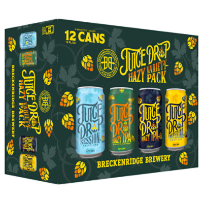 Breckenridge Brewery Variety Pack Juice Drop Hazy IPA Beer Cans - 12-12 ...
