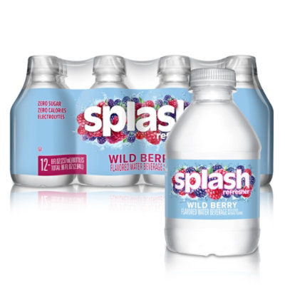 Splash Refresher Wild Berry Flavored Water - 12-8 Fl. Oz. - safeway