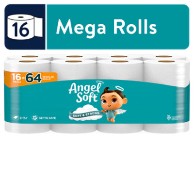 Angel Soft Mega Roll Bath Tissue - 16 Count - vons