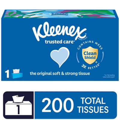 Kleenex Trusted Care Flat Facial Tissue - 200 Count - vons