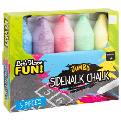 Agg 5pk Jumbo Sidewalk Chalk - EA - vons