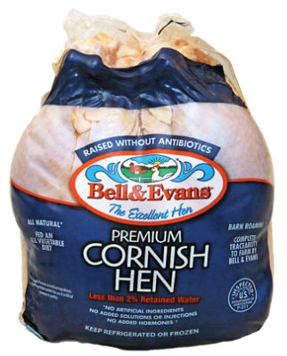 Bell & Evans Cornish Game Hen Frozen - 2 Lb - kingsfoodmarkets