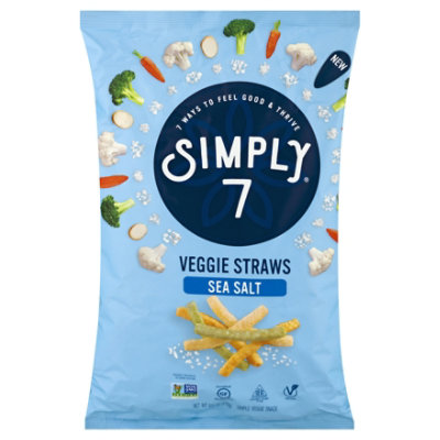 Simply 7 Sea Salt Veggie Straws - 6 Oz - Albertsons