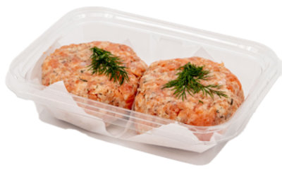 Simply Salmon Burger 5 Oz Fresh - EA - kingsfoodmarkets