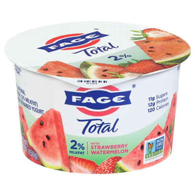 Fage Total 2% Strawberry Watermelon Greek Yogurt - 5.3 Oz ...