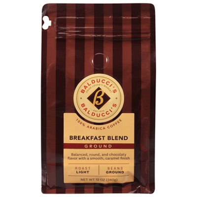 Balducci's Breakfast Blend Ground Bean Coffee - 12 Oz - balduccis