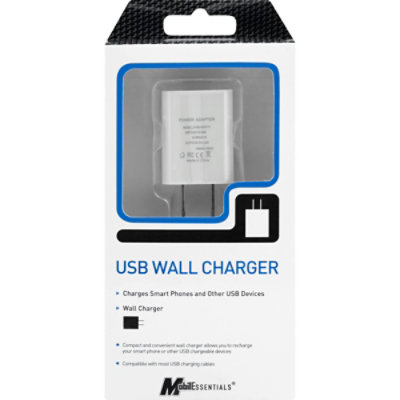 Usb Wall Charger White - EA - jewelosco