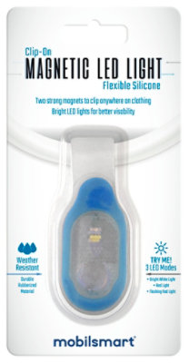 Led Clip On Flashlight - Blue - EA - safeway
