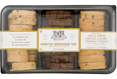 Entertaining Biscotti Tray - 48 PC - safeway