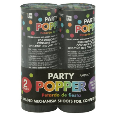 Ampro Party Popper - 2 Pack - safeway