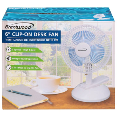Brentwood Clip on Desk Fan - 6 In. - safeway