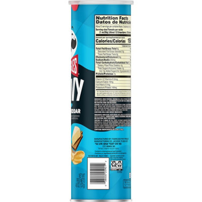 Pringles White Cheddar Wavy Crisps - 4.8 Oz - Albertsons