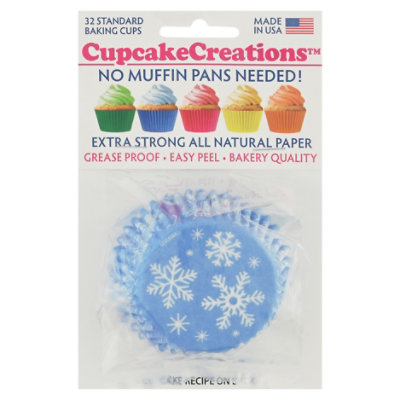 Sie 32ct Blue Snowflk Bake Cup - EA - albertsons