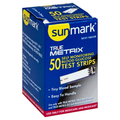 Sunmark True Metrix Medi Strip - 50 CT - safeway
