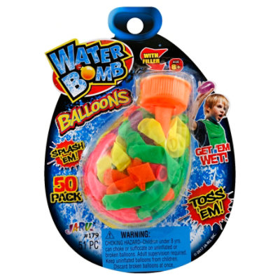 Ja-ru Balloon Water Bok W/fllr - 50 CT - safeway