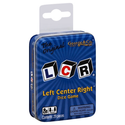 George & Co Lcr Dice Game Left Center Rt - EA - safeway