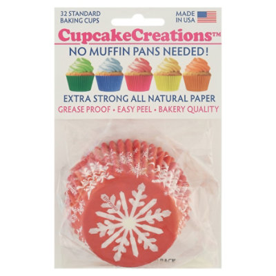 Sieg Snowflake Bake Cups - 32 CT - vons