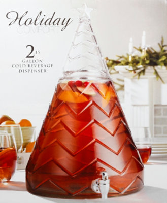 Holiday Comfort 2.15 Gallons Glass Beverage Dispenser - Each - Albertsons