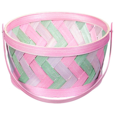 Signature SELECT Round Easter Bamboo Basket - Each - albertsons