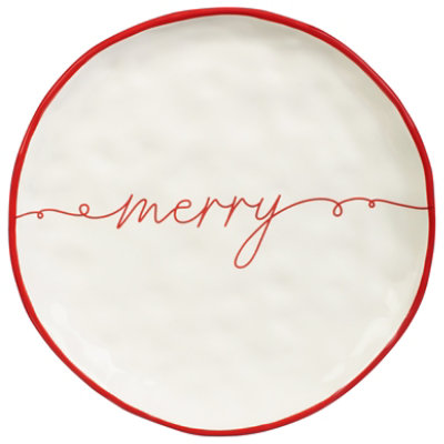 Signature SELECT Ceramic Holly Berry Plate - Each - albertsons