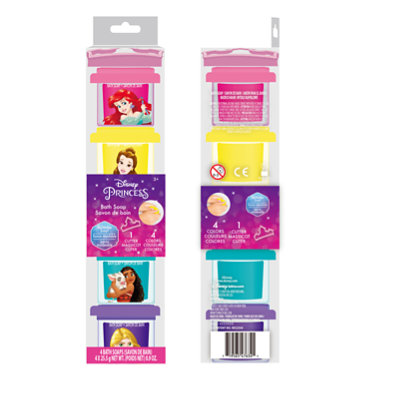 Disney Princess Moldable Bath Soap With Cutter - 4 Count - vons