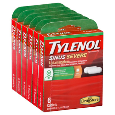Ldsp Trl Tylenol Sns Sevr - 6 CT - safeway