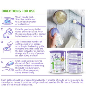 Bubs Australian Organic Infant Formula Stage 1 Grass Fed Milk Based ...
