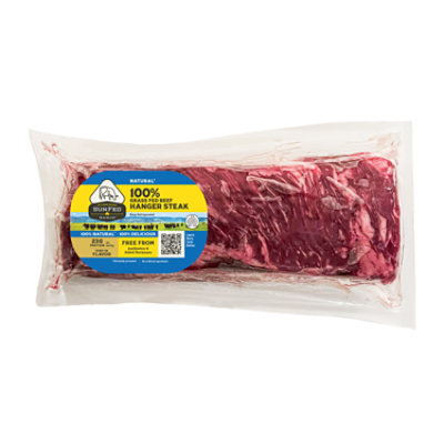 SUNFED Grass fed Hanger Steak - .5 Lb - vons