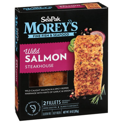 Wild Salmon Steakhouse Seasoned - 0.625 Lb - safeway