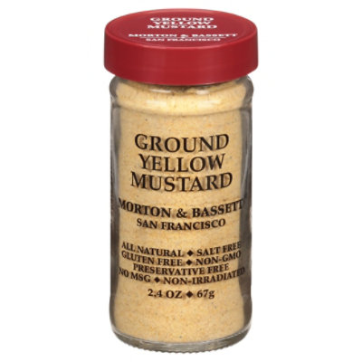 Morton & Bassett Ground Yellow Mustard - 2.4 Oz - albertsons